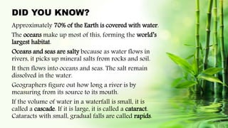 SUSTAINABILITY: WORLD'S WATERWAYS AND WATER'S IMPORTANCE | PPTX