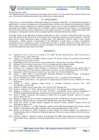 Utilizing Graph Theory to Model Forensic Examination | PDF