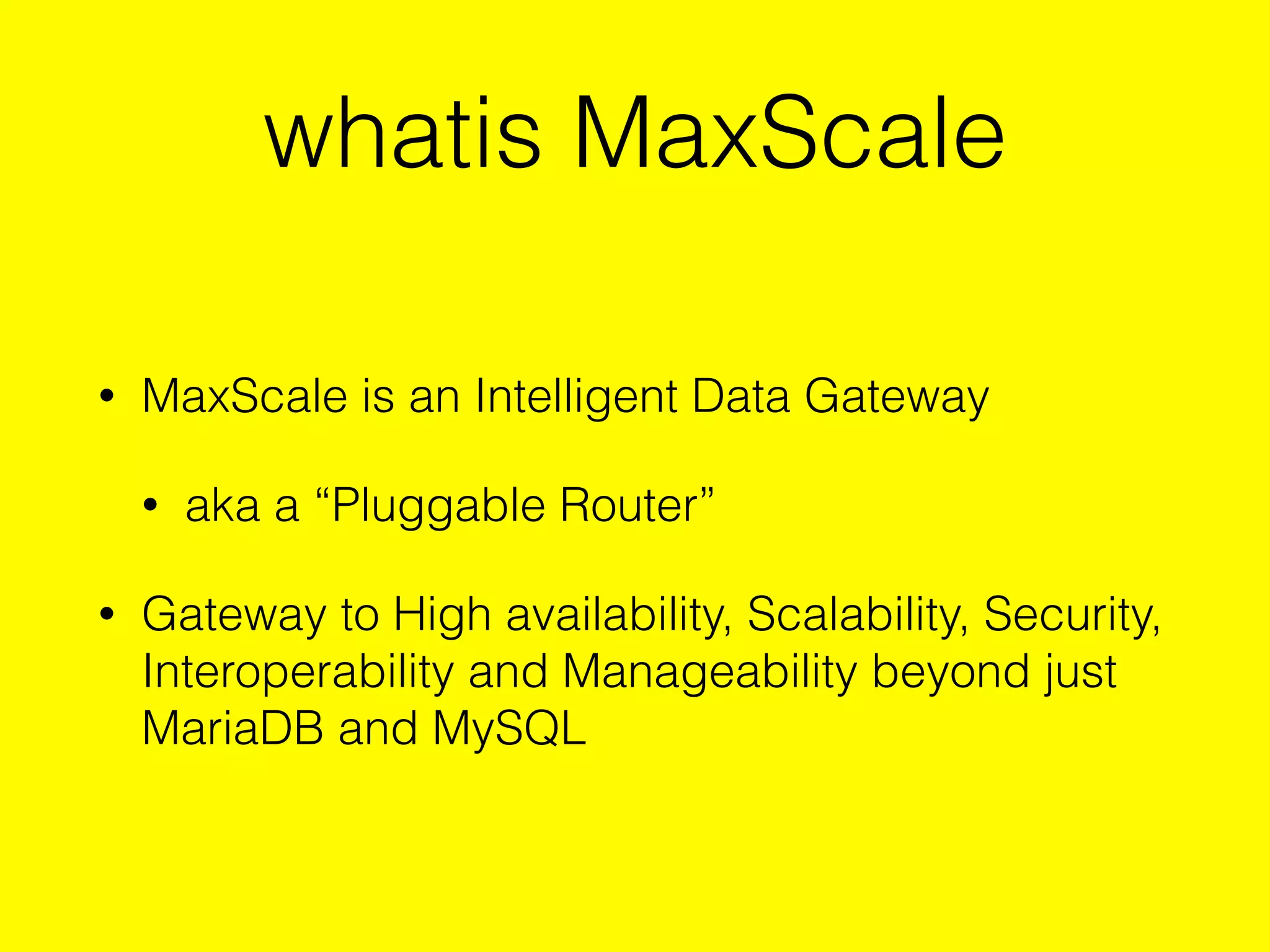 Introduction to MariaDB MaxScale | PDF
