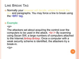 01. 02. html web engineering html & introduction | PPT