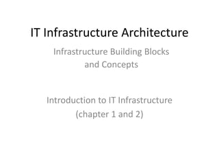 01. 03.-introduction-to-infrastructure | PPTX