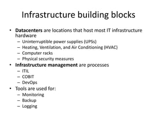 01. 03.-introduction-to-infrastructure | PPTX