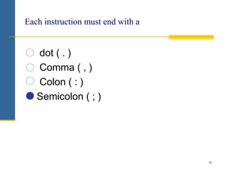 Beginner C++ easy slide and simple definition with questions | PPT