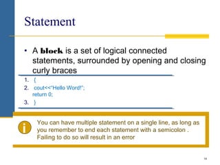 Beginner C++ easy slide and simple definition with questions | PPT