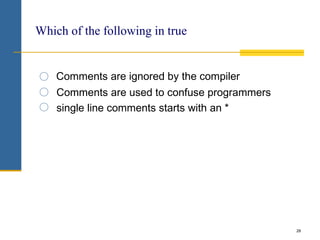 Beginner C++ easy slide and simple definition with questions | PPT