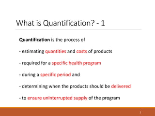01. quantification | PPT