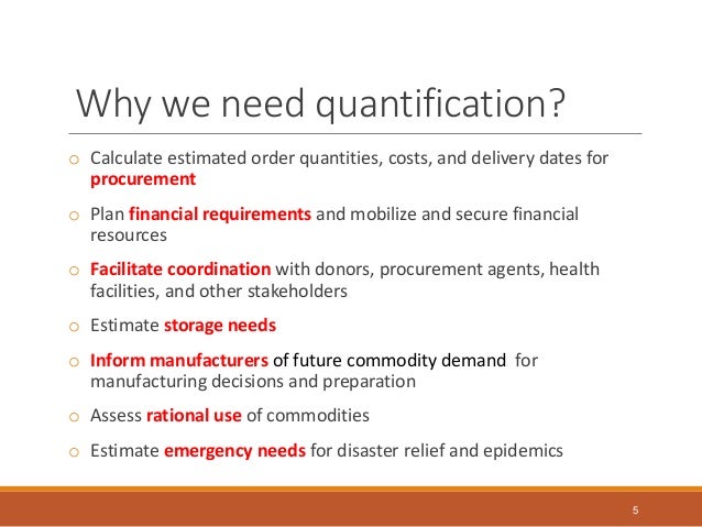 01. quantification