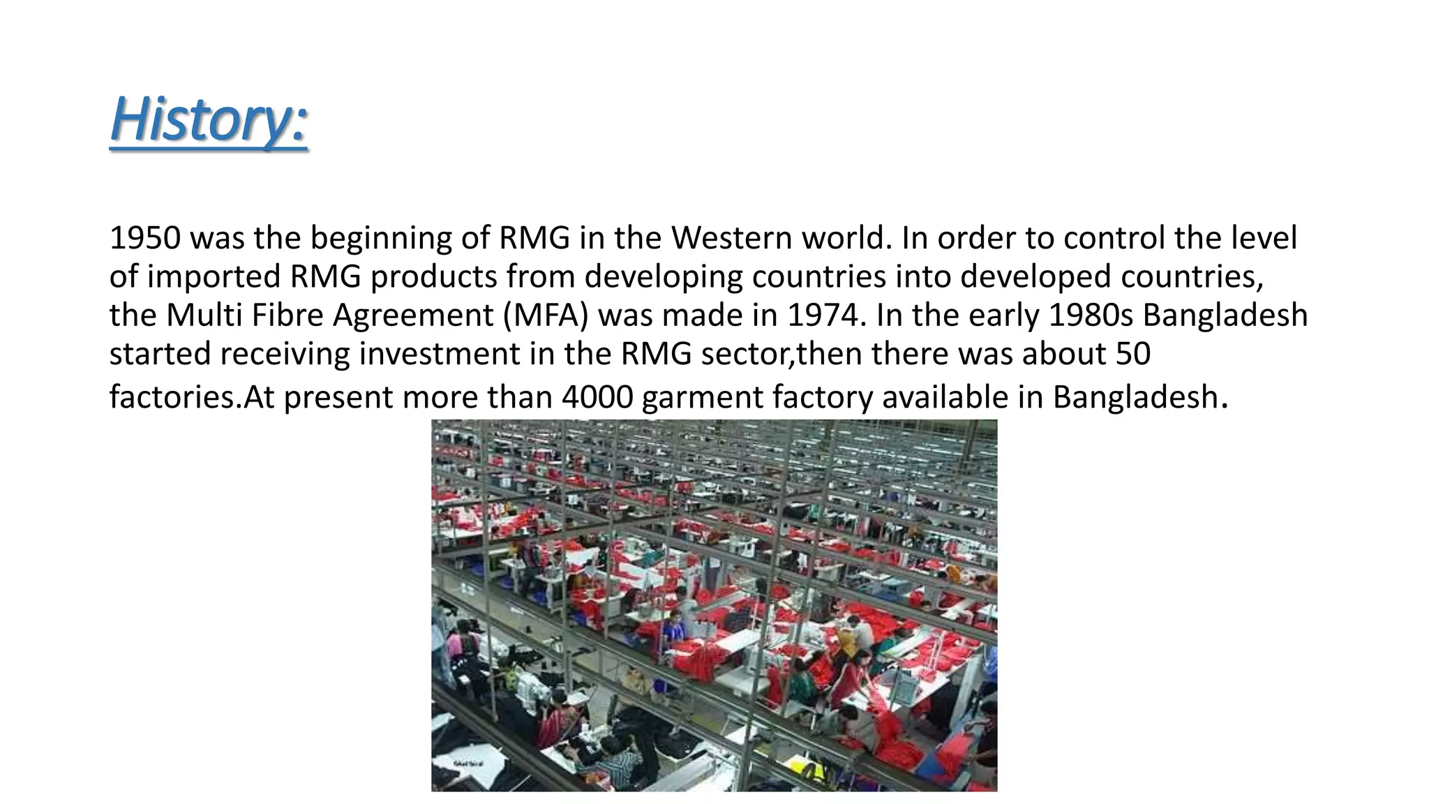 RMG sector in Bangladesh | PPTX