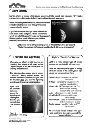 energy year 7-8 | PDF
