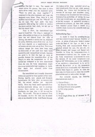 Pugmarks and Radiotelemetry : Tiger Research in Nepal | PDF