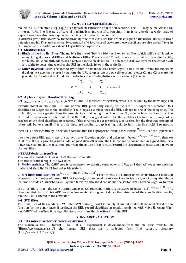 USING BLACK-LIST AND WHITE-LIST TECHNIQUE TO DETECT MALICIOUS URLS | PDF