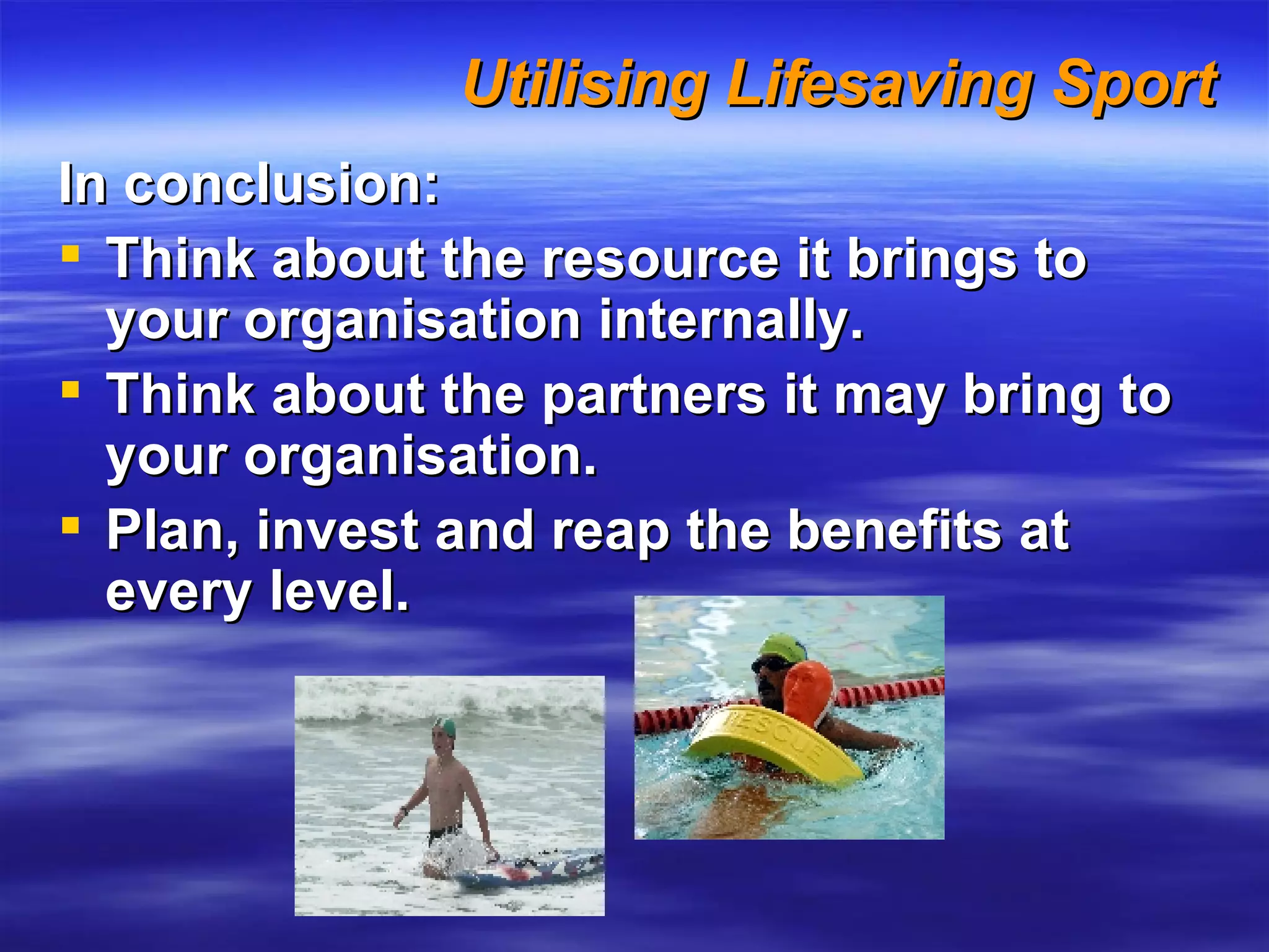 Positioning of Lifesaving Sport | PPS