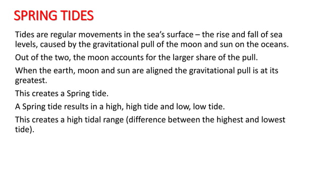 A2 CAMBRIDGE GEOGRAPHY: COASTAL ENVIRONMENTS - WAVE, MARINE AND SUB ...