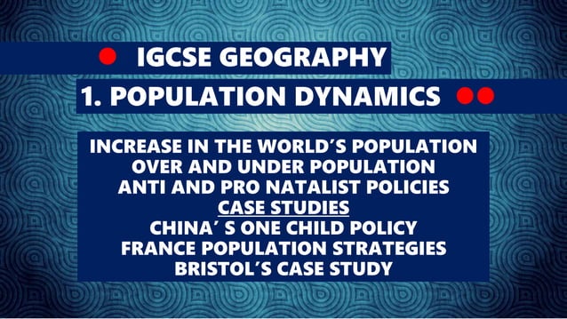GEOGRAPHY IGCSE: POPULATION DYNAMICS | PPTX | Reproductive Health ...