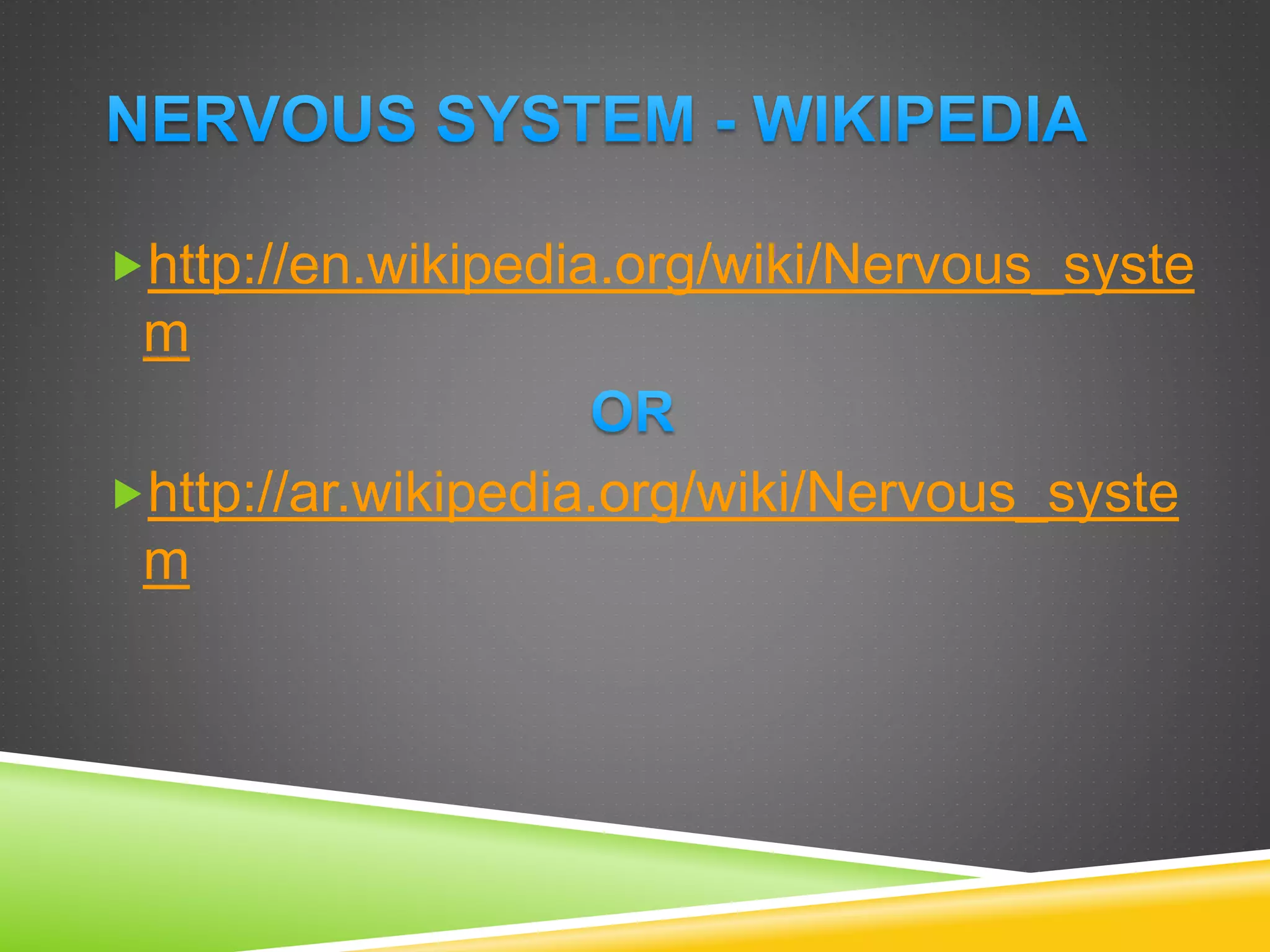 Terminology of Nervous System | PPTX
