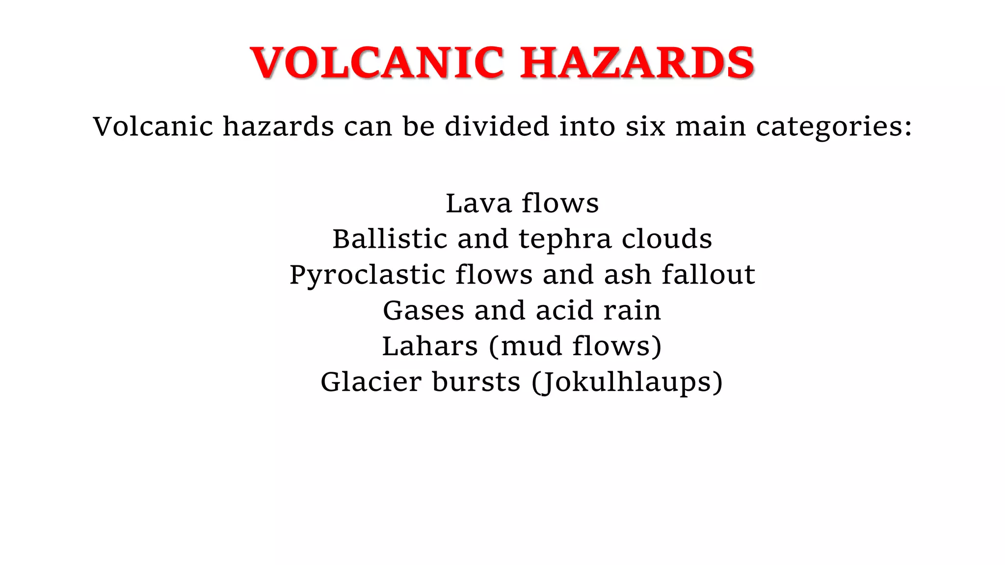 A2 CAMBRIDGE GEOGRAPHY: HAZARDOUS ENVIRONMENTS - HAZARDS RESULTING FROM ...