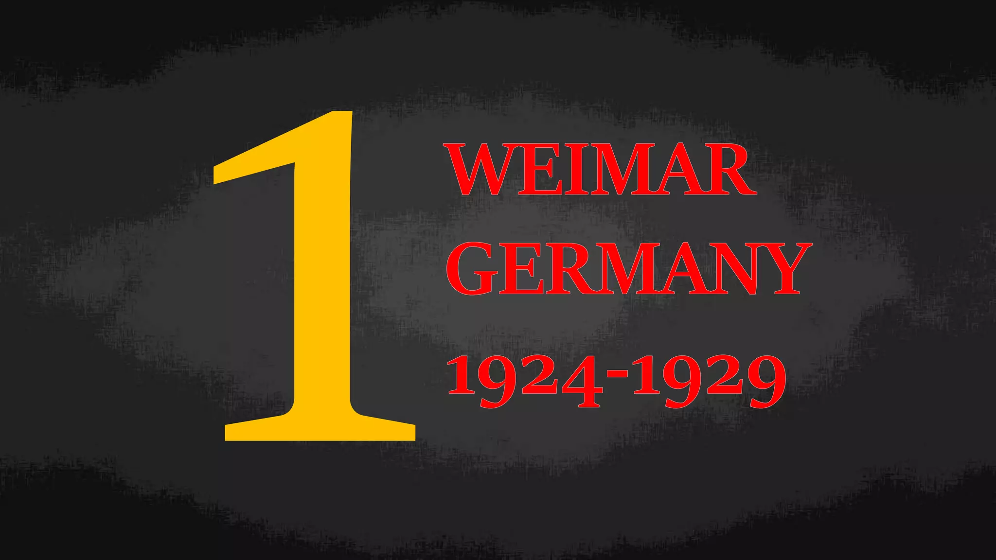 NAZI GERMANY: WEIMAR REPUBLIC 1924-1929 | PPTX