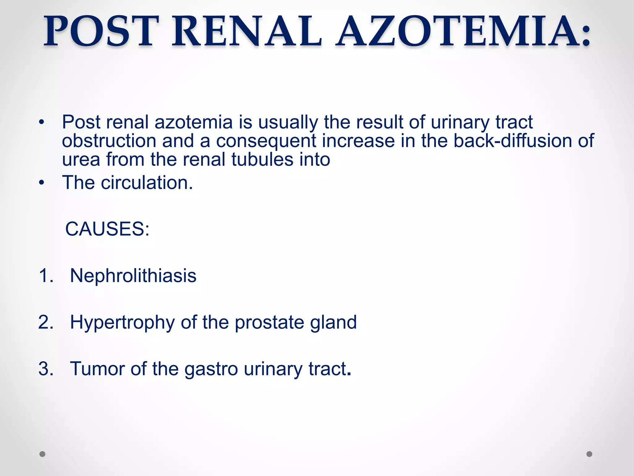 urea-Chemical Pathology | PPTX