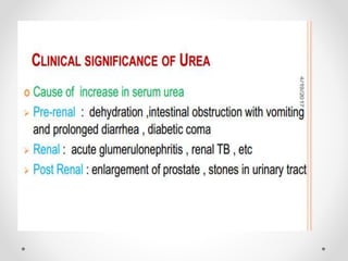 urea-Chemical Pathology | PPTX