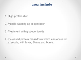 urea-Chemical Pathology | PPTX