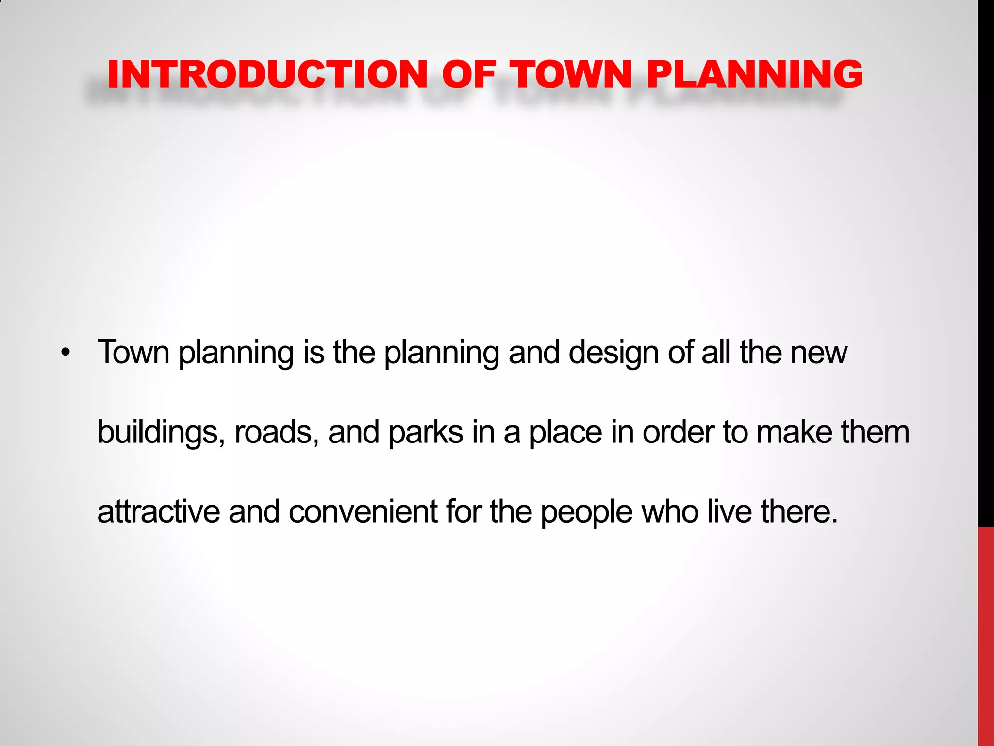 01. introduction of town planning | PDF