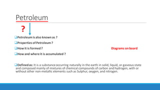 01. introduction to petroleum geology | PDF