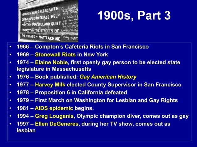 Intro to LGBT History | PPTX | Marriage and Civil Unions | Family and ...