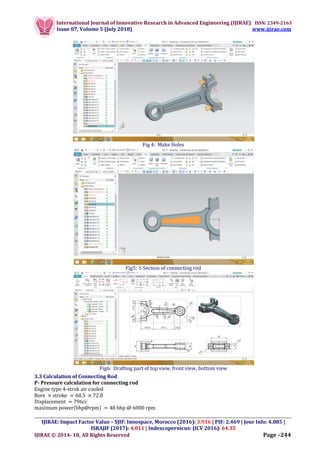COMPARATIVE ANALYSIS AND DESIGN OF CONNECTING ROD | PDF