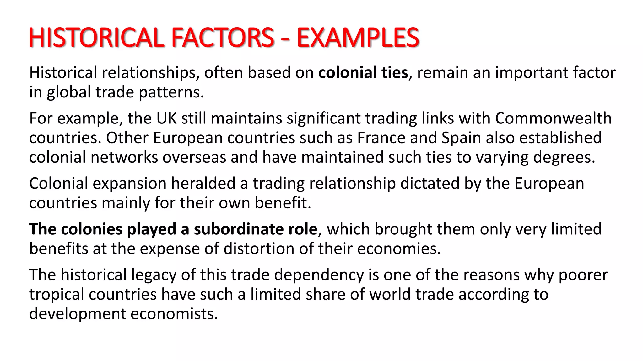 A2 CAMBRIDGE GEOGRAPHY: GLOBAL INTERDEPENDENCE - TRADE FLOWS AND ...