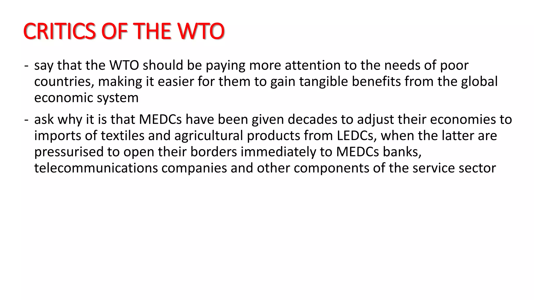 A2 CAMBRIDGE GEOGRAPHY: GLOBAL INTERDEPENDENCE - TRADE FLOWS AND ...