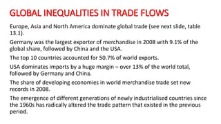A2 CAMBRIDGE GEOGRAPHY: GLOBAL INTERDEPENDENCE - TRADE FLOWS AND ...