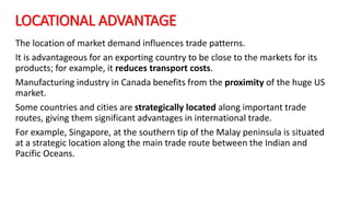 A2 CAMBRIDGE GEOGRAPHY: GLOBAL INTERDEPENDENCE - TRADE FLOWS AND ...