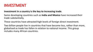 A2 CAMBRIDGE GEOGRAPHY: GLOBAL INTERDEPENDENCE - TRADE FLOWS AND ...