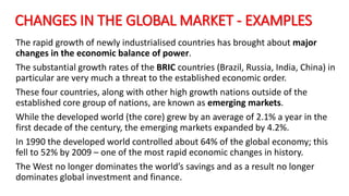 A2 CAMBRIDGE GEOGRAPHY: GLOBAL INTERDEPENDENCE - TRADE FLOWS AND ...