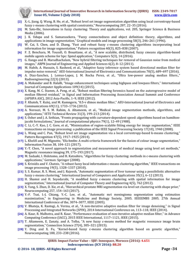 Fuzzy Segmentation Of Mri Cerebral Tissue Using Level Set Algorithm Pdf