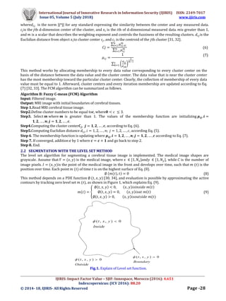 FUZZY SEGMENTATION OF MRI CEREBRAL TISSUE USING LEVEL SET ALGORITHM | PDF