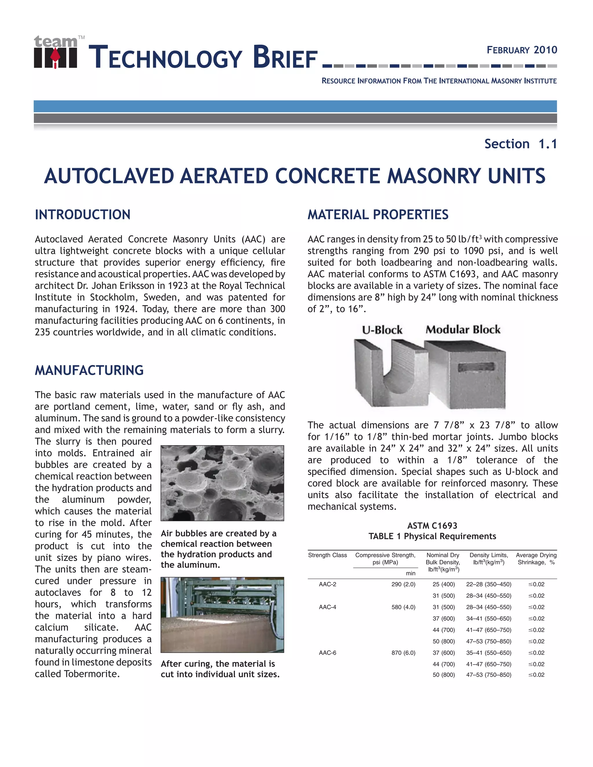 01.02 aac masonry units | PDF