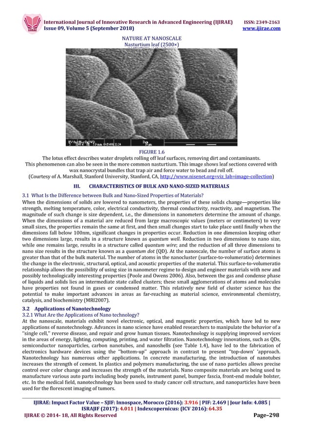 BRIEF REVIEW OF NANO TECHNOLOGY AND NANO SCIENCE | PDF | Physics | Science