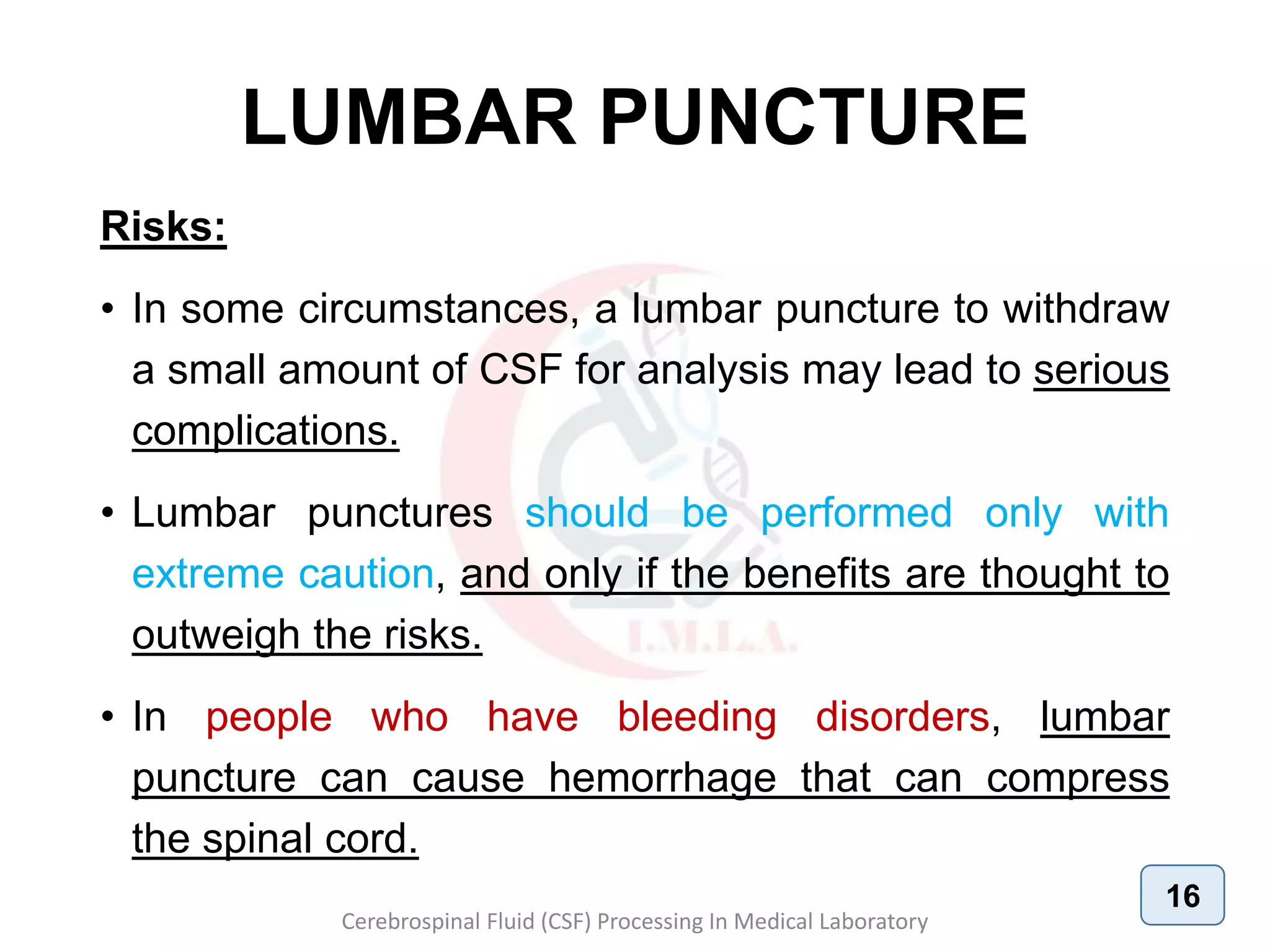 CSF processing in medical laboratory (01) | PDF