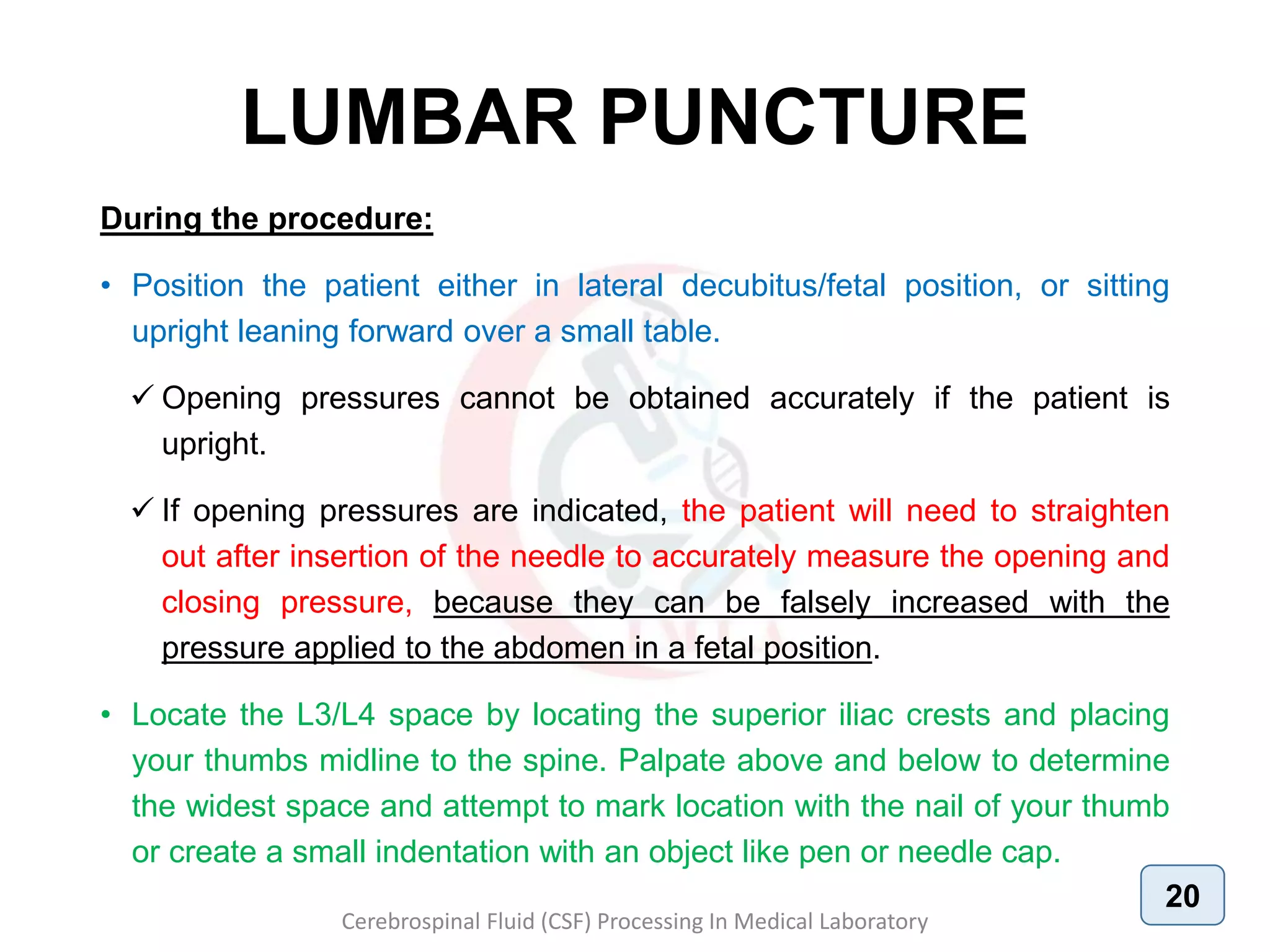 CSF processing in medical laboratory (01) | PDF