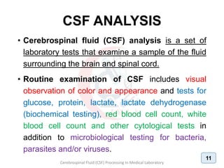 CSF processing in medical laboratory (01) | PDF