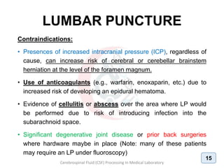 CSF processing in medical laboratory (01) | PDF