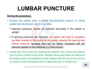 CSF processing in medical laboratory (01) | PDF