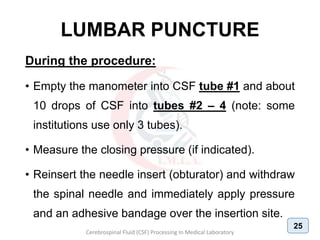 CSF processing in medical laboratory (01) | PDF