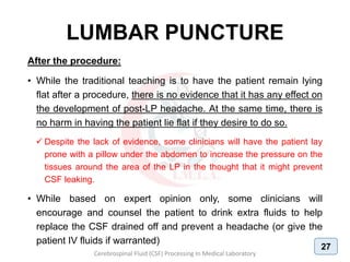 CSF processing in medical laboratory (01) | PDF