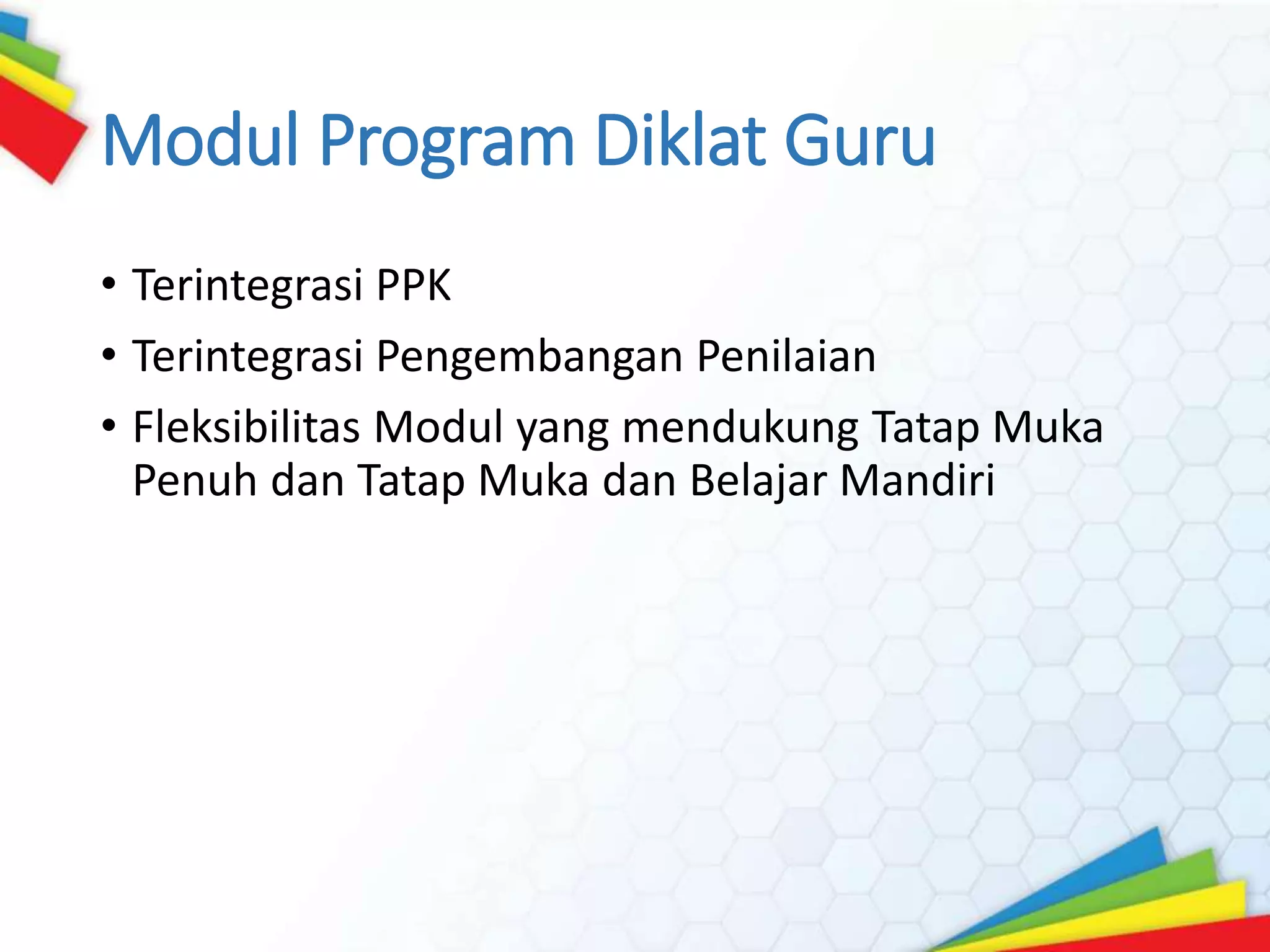 kebijakan program diklat guru | PPTX
