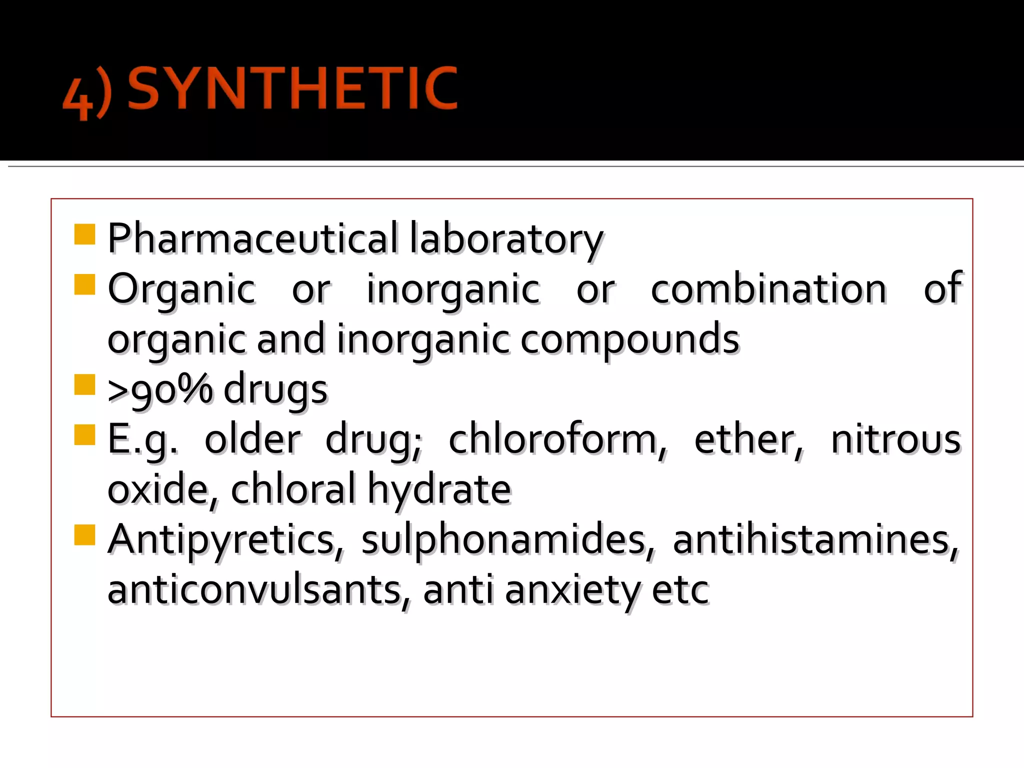 Sources of drugs | PPT