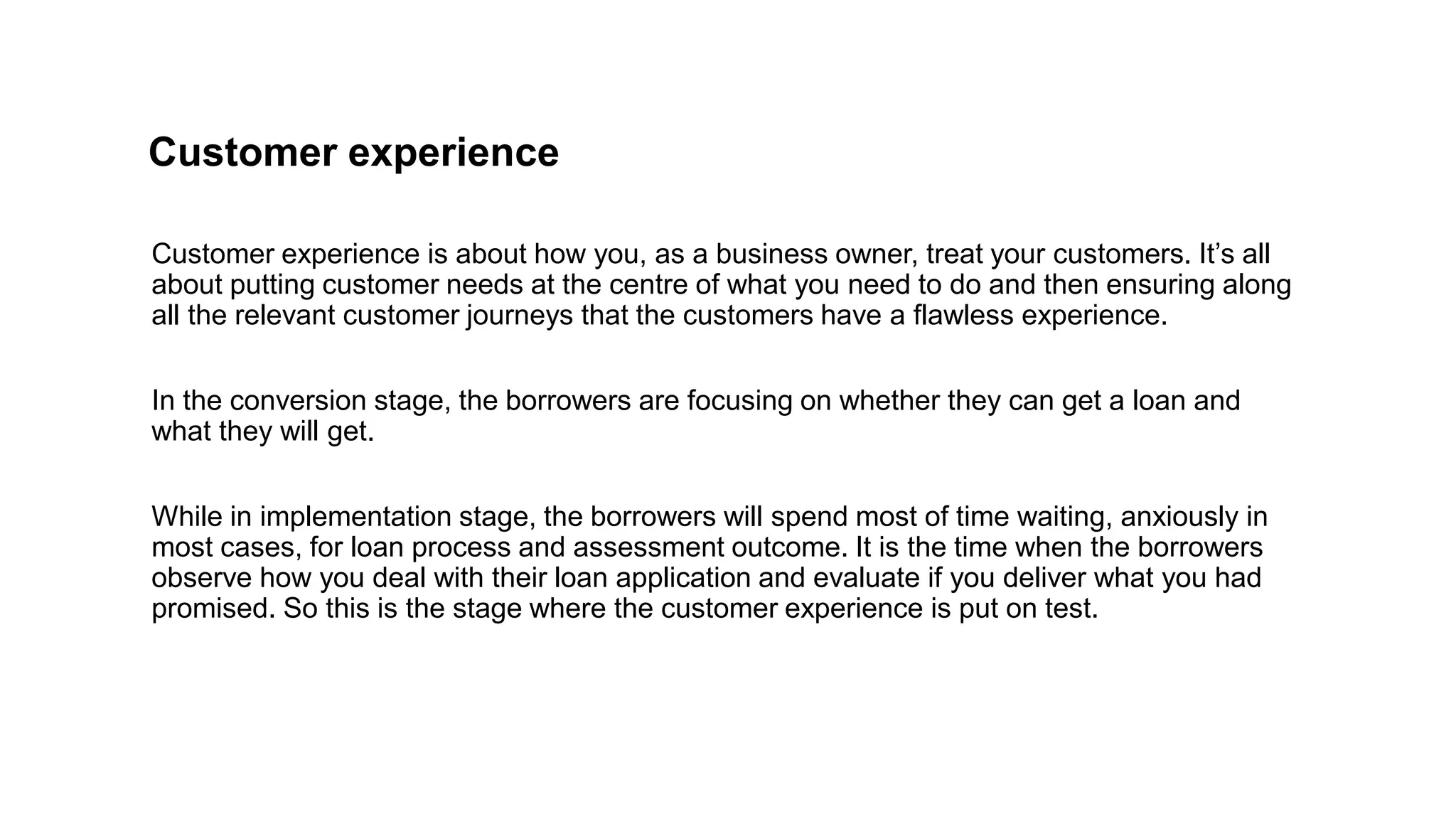Create a Great Customer Experience | PPT