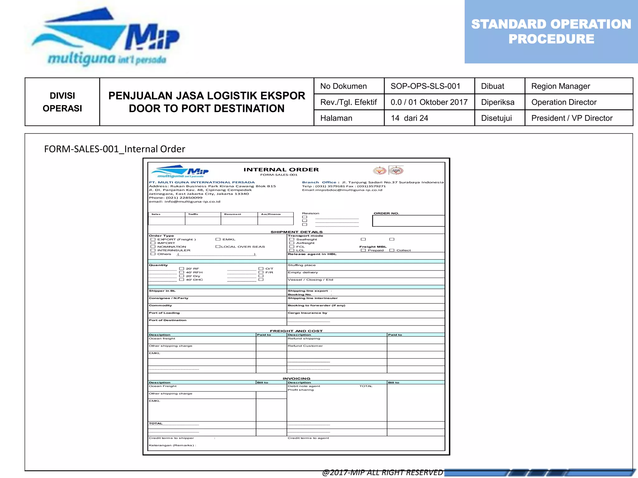 Mau Implementasi SOP & Business Process utk Perusahaan Logistic ...