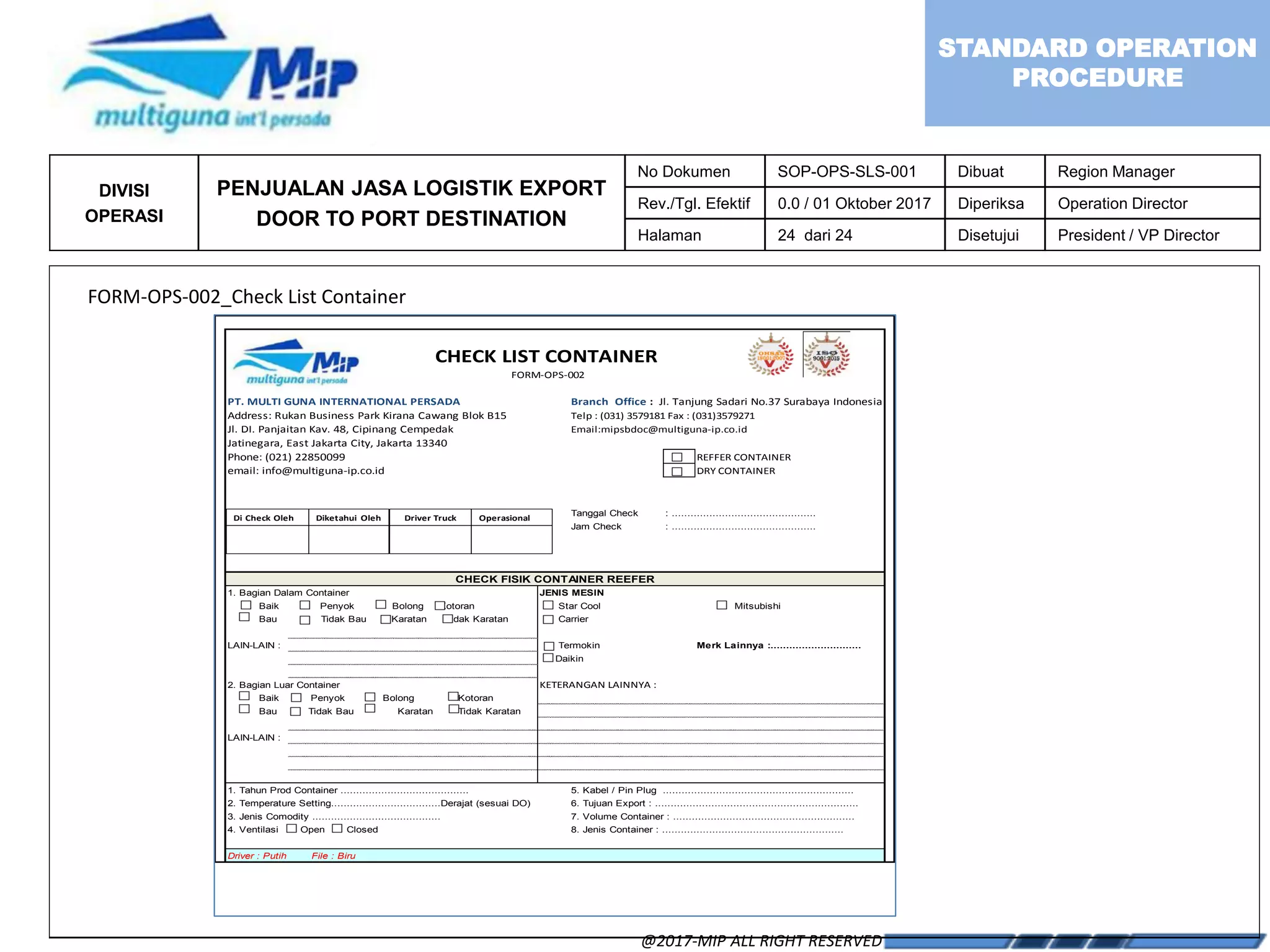 Mau Implementasi SOP & Business Process utk Perusahaan Logistic ...